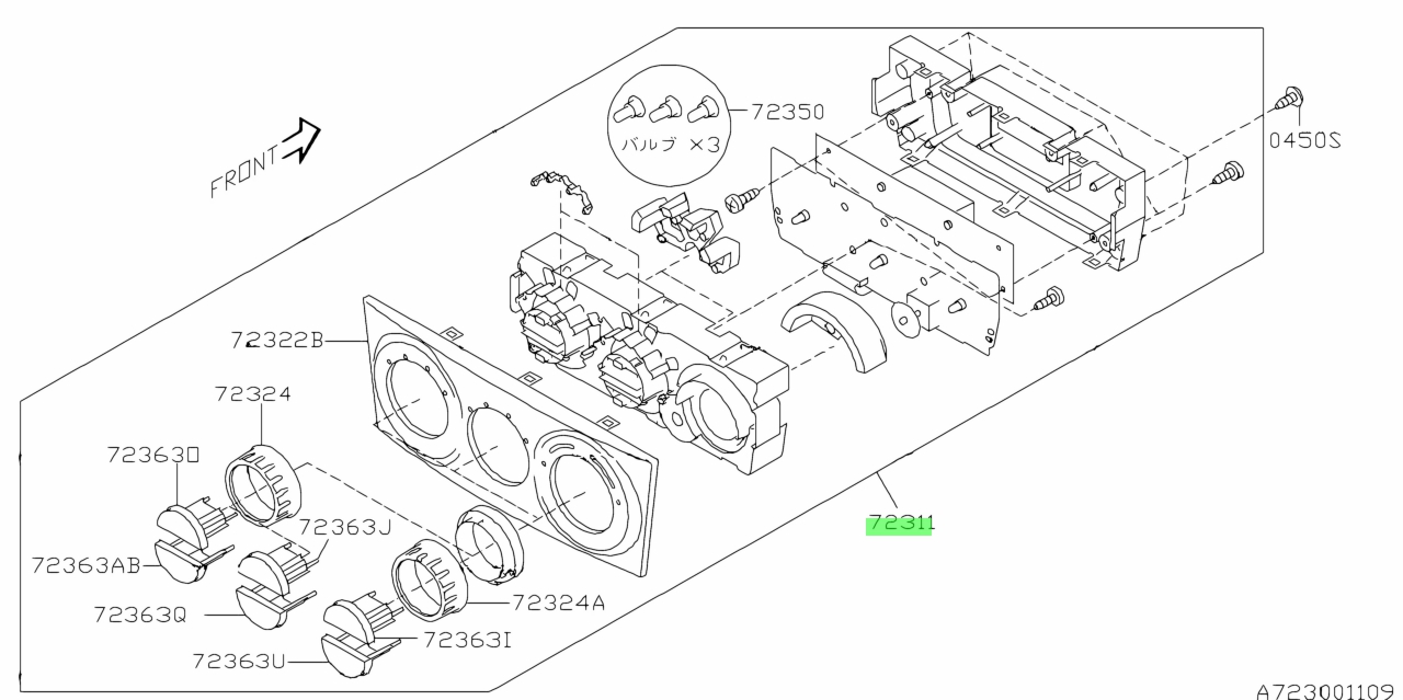 Buy Genuine Subaru 72311SA100 Heater Control Assembly for Subaru ...