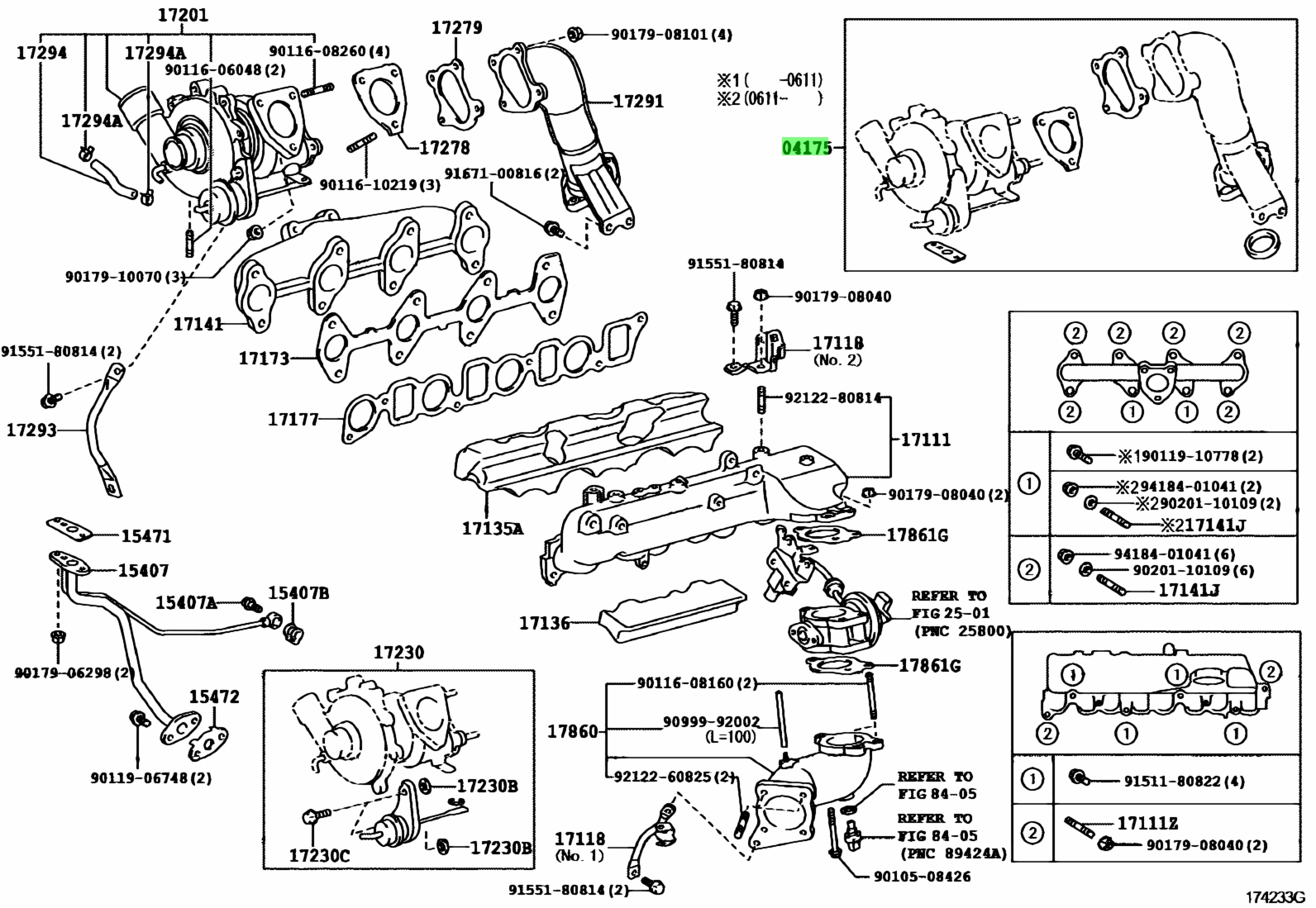 Buy Genuine Toyota 0417530041 (04175-30041) Gasket Kit, Turbocharger ...