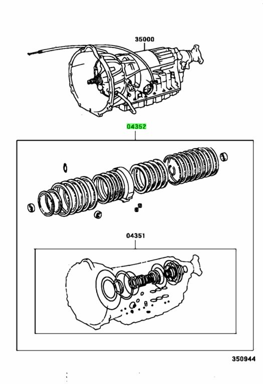 Buy Genuine Toyota 0435230040 (04352-30040) Kit, Automatic Transmission ...