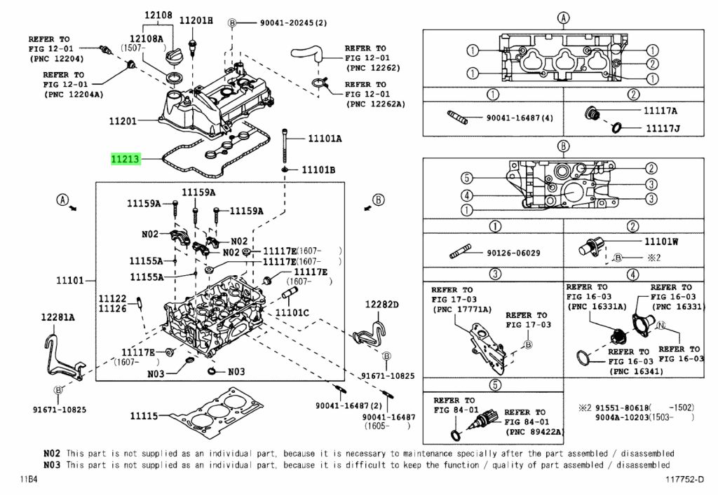 Buy Genuine Toyota 11213BZ080 (11213-BZ080) Gasket, Cylinder Head Cover ...