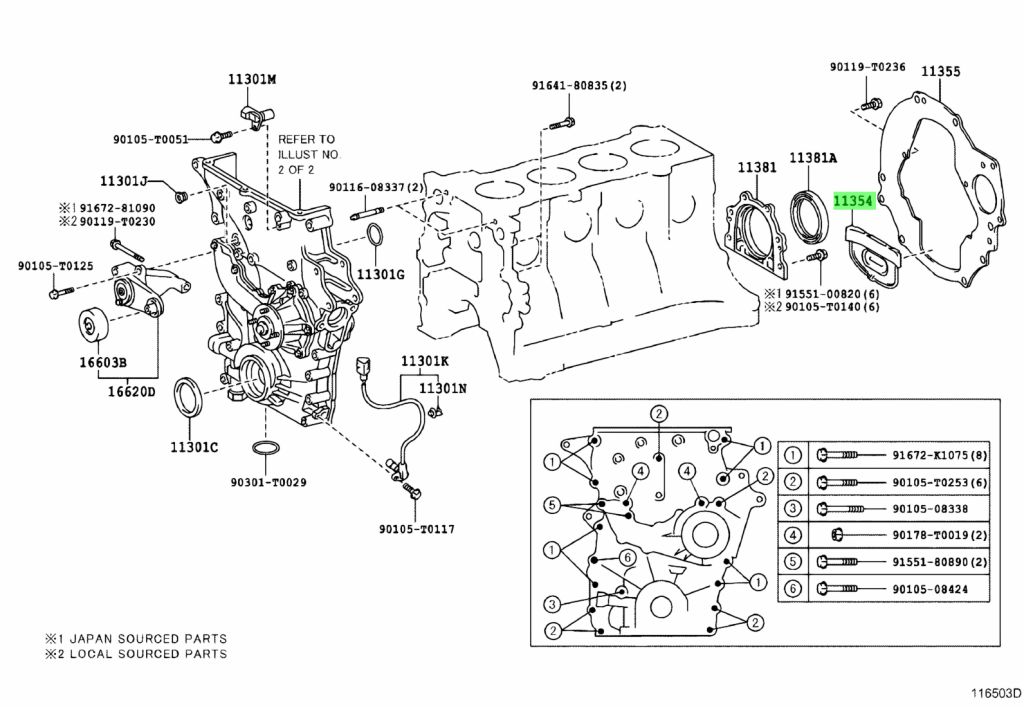 Buy Genuine Toyota 113540C010 (11354-0C010) Seal, Flywheel Housing Dust ...