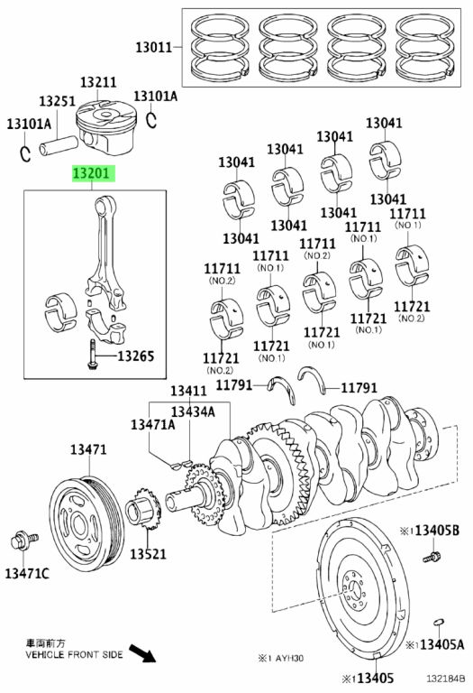 Buy Genuine Toyota 1320139226B0 (13201-39226-B0) Rod Sub-Assy ...