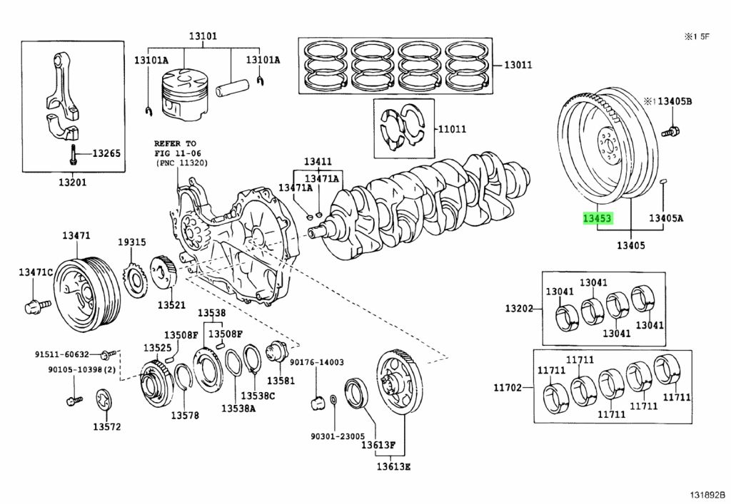Buy Genuine Toyota 134530L010 (13453-0L010) Gear, Flywheel Ring. Photos ...