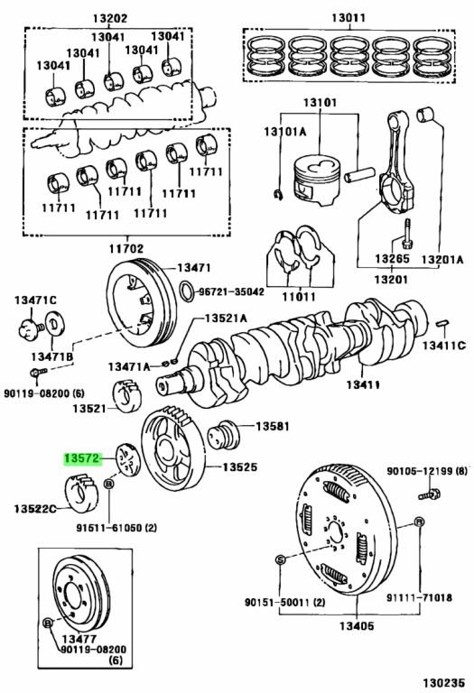 Buy Genuine Toyota 1357217020 (13572-17020) Plate, Idle Gear Thrust ...