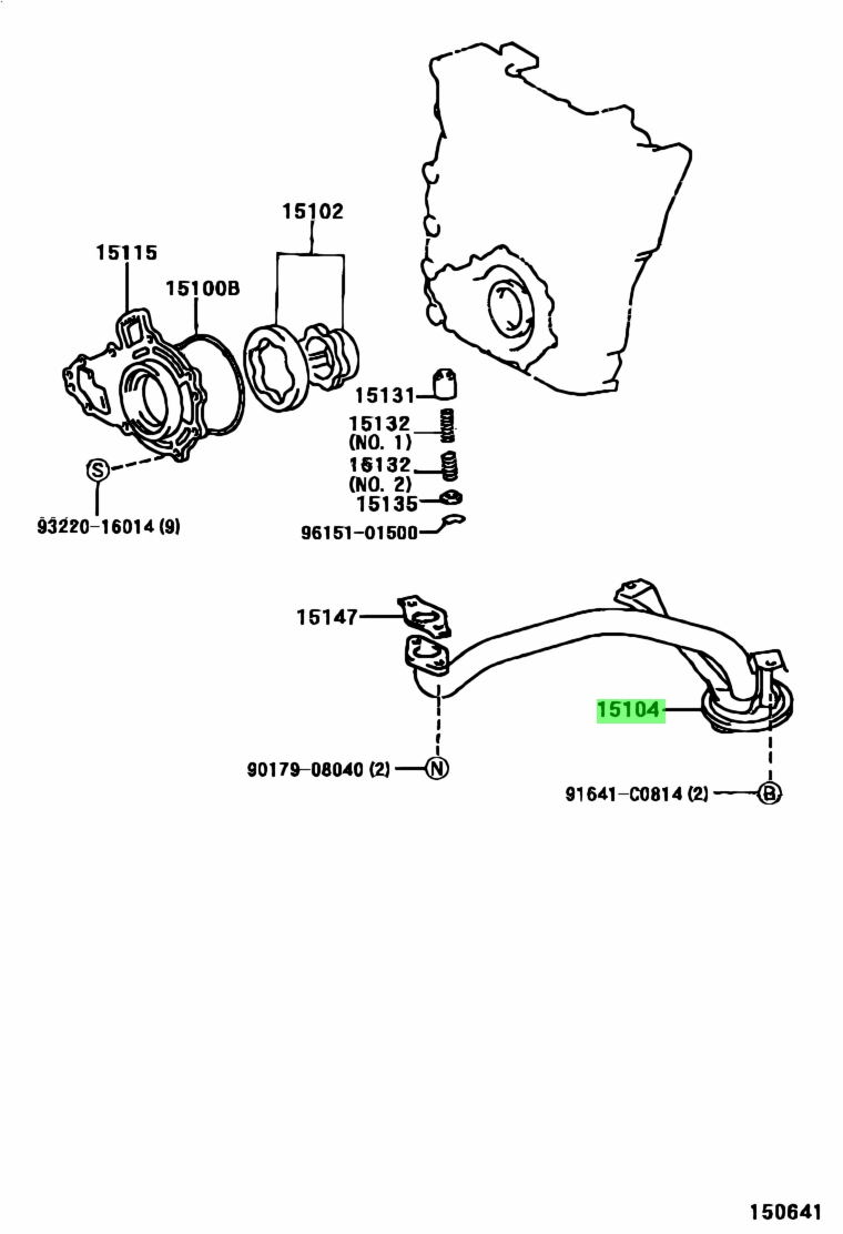 Купить Toyota 1510430040 (15104-30040) Трубка Металлическая. Цены ...