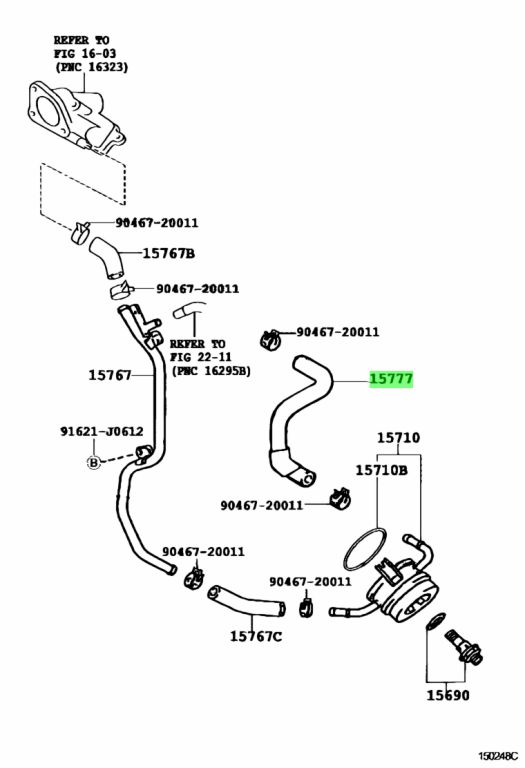 Buy Genuine Toyota 1577750030 (15777-50030) Hose, Oil Cooler. Prices ...