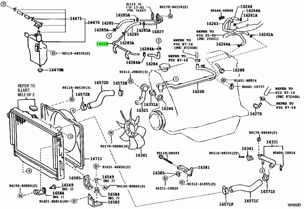 Buy Genuine Toyota 1602817010 (16028-17010) Pipe Sub-Assy, Turbo Water ...
