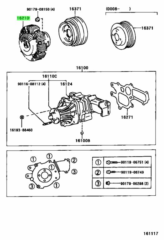 Buy Genuine Toyota 1621062011 (16210-62011) Coupling Assy, Fluid ...