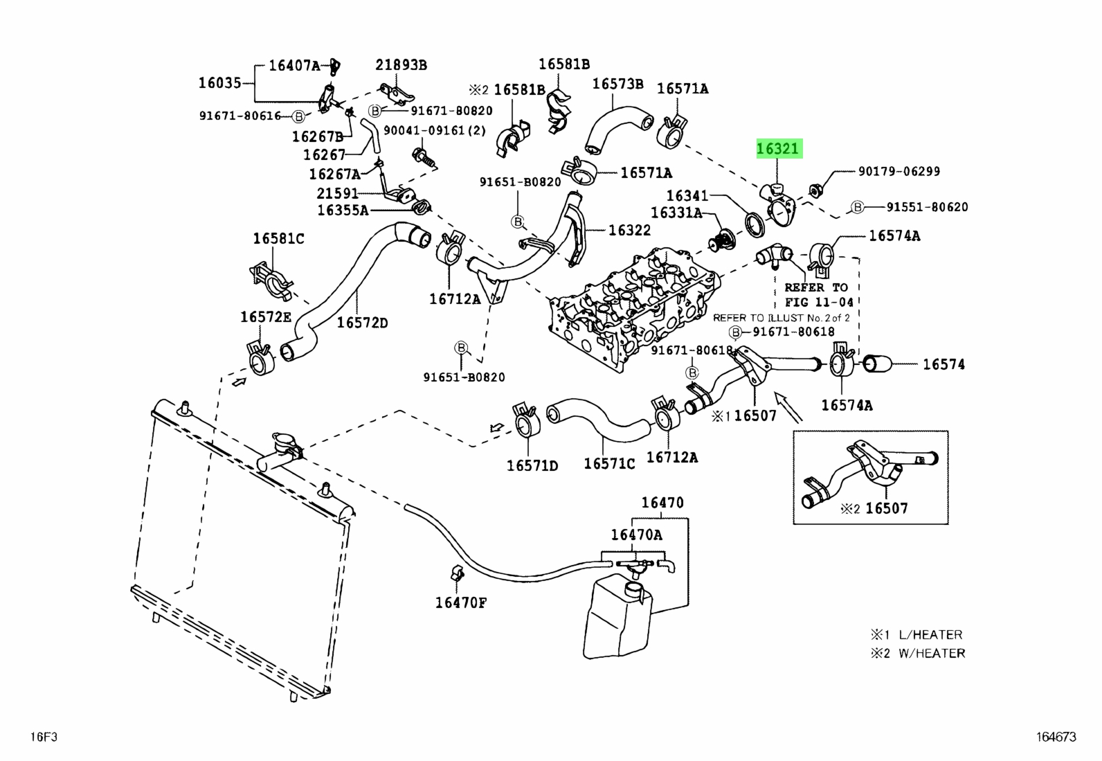 Buy Genuine Toyota 16321BZ010 (16321-BZ010) Inlet, Water. Photos - Amayama