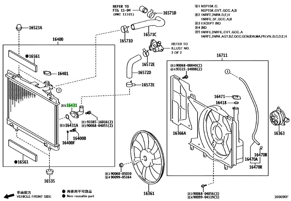 Buy Genuine Toyota 164310Y240 (16431-0Y240) Inlet, Radiator Water ...