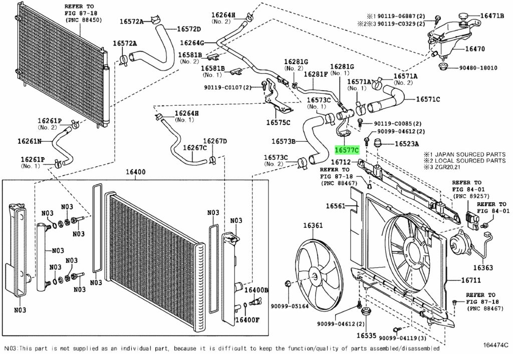 Buy Genuine Toyota 165770T040 (16577-0T040) Pipe, Radiator. Photos ...