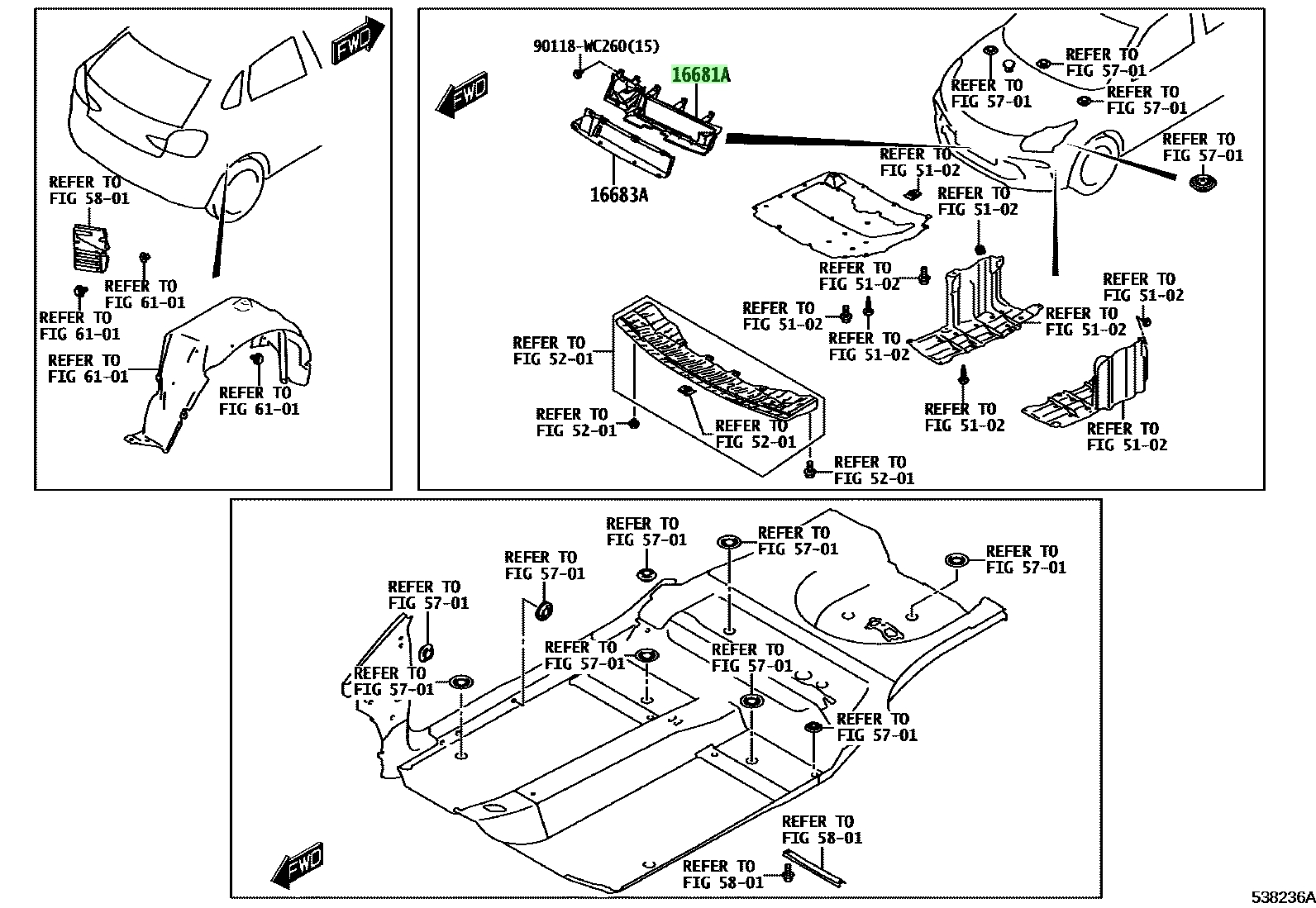 Buy Genuine Toyota 16681WC004 (16681-WC004) Plate, Radiator Upper Air ...