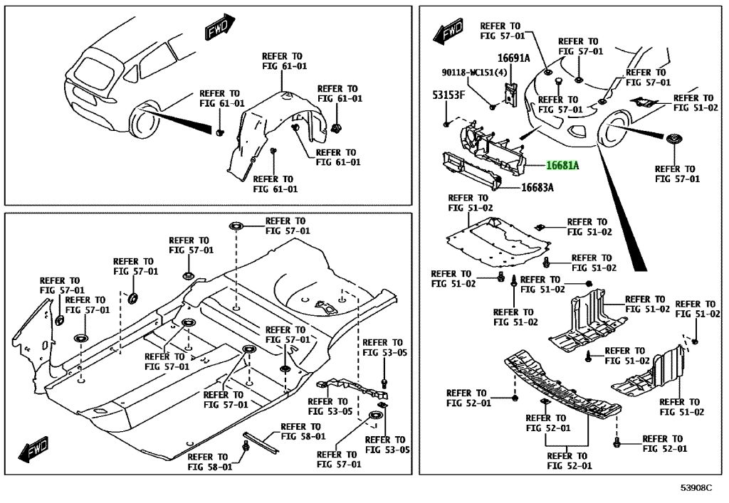 Buy Genuine Toyota 16681WC007 (16681-WC007) Plate, Radiator Upper Air ...