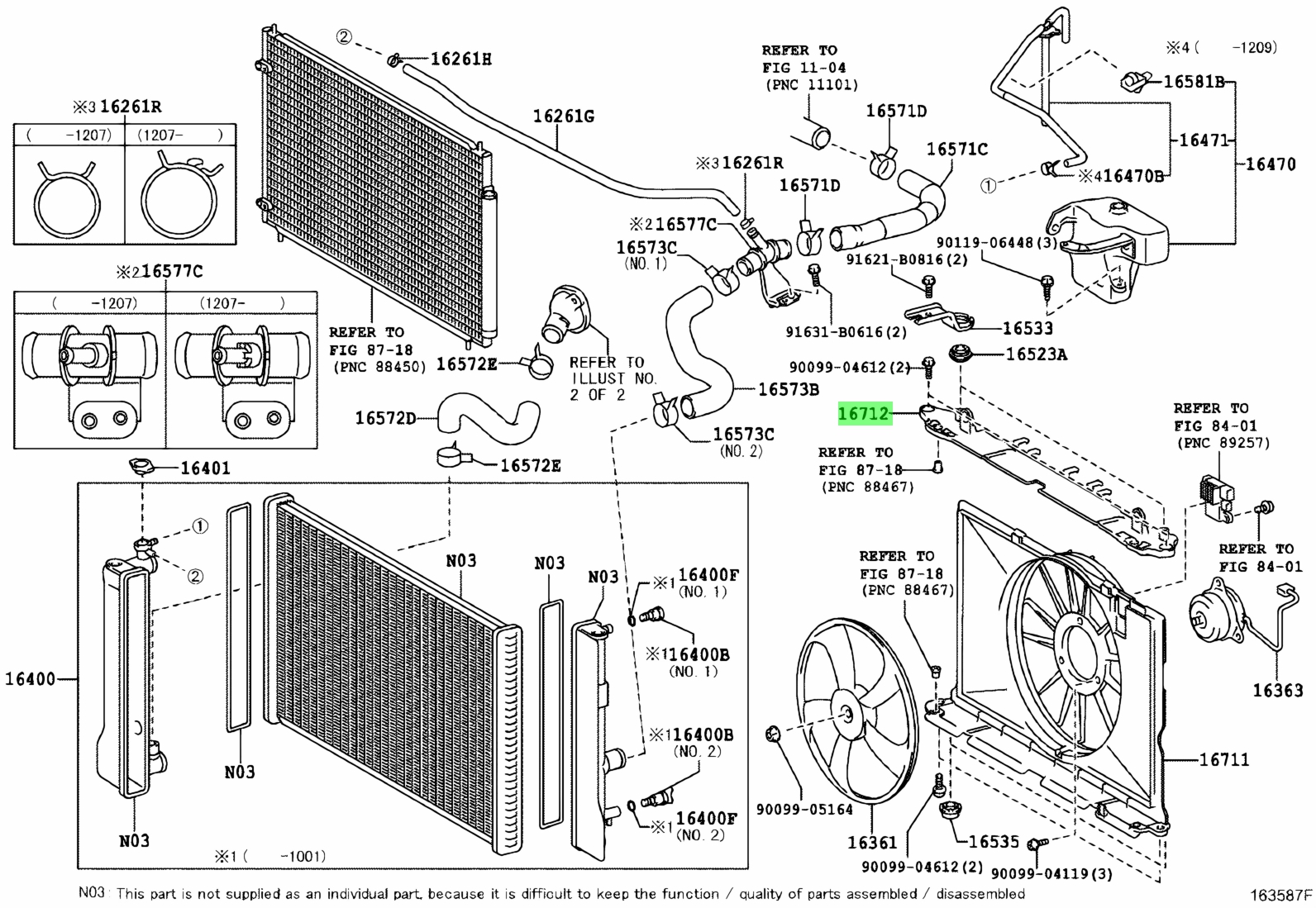 Buy Genuine Toyota 167120D150 (16712-0D150) Shroud, Fan, No.2 for ...