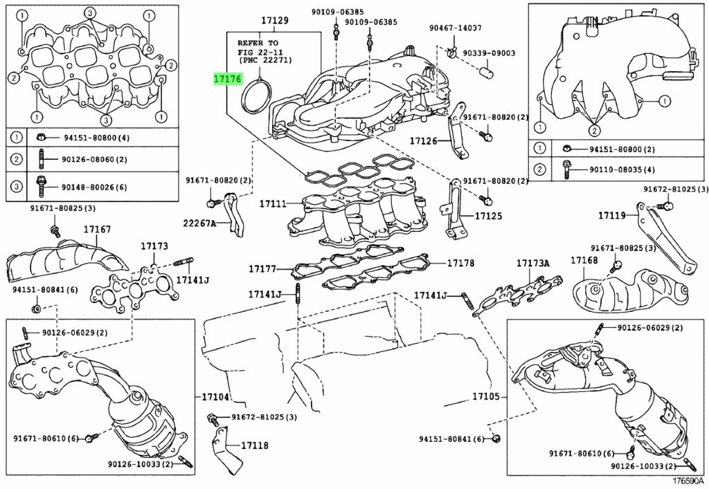 Buy Genuine Toyota 1717631140 (17176-31140) Gasket, Air Surge Tank To ...