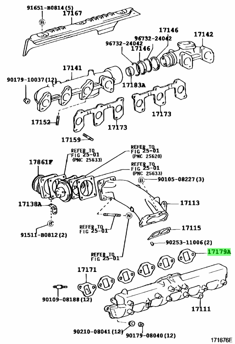 Buy Genuine Toyota 1717917010 (17179-17010) Gasket, Intake Manifold No ...