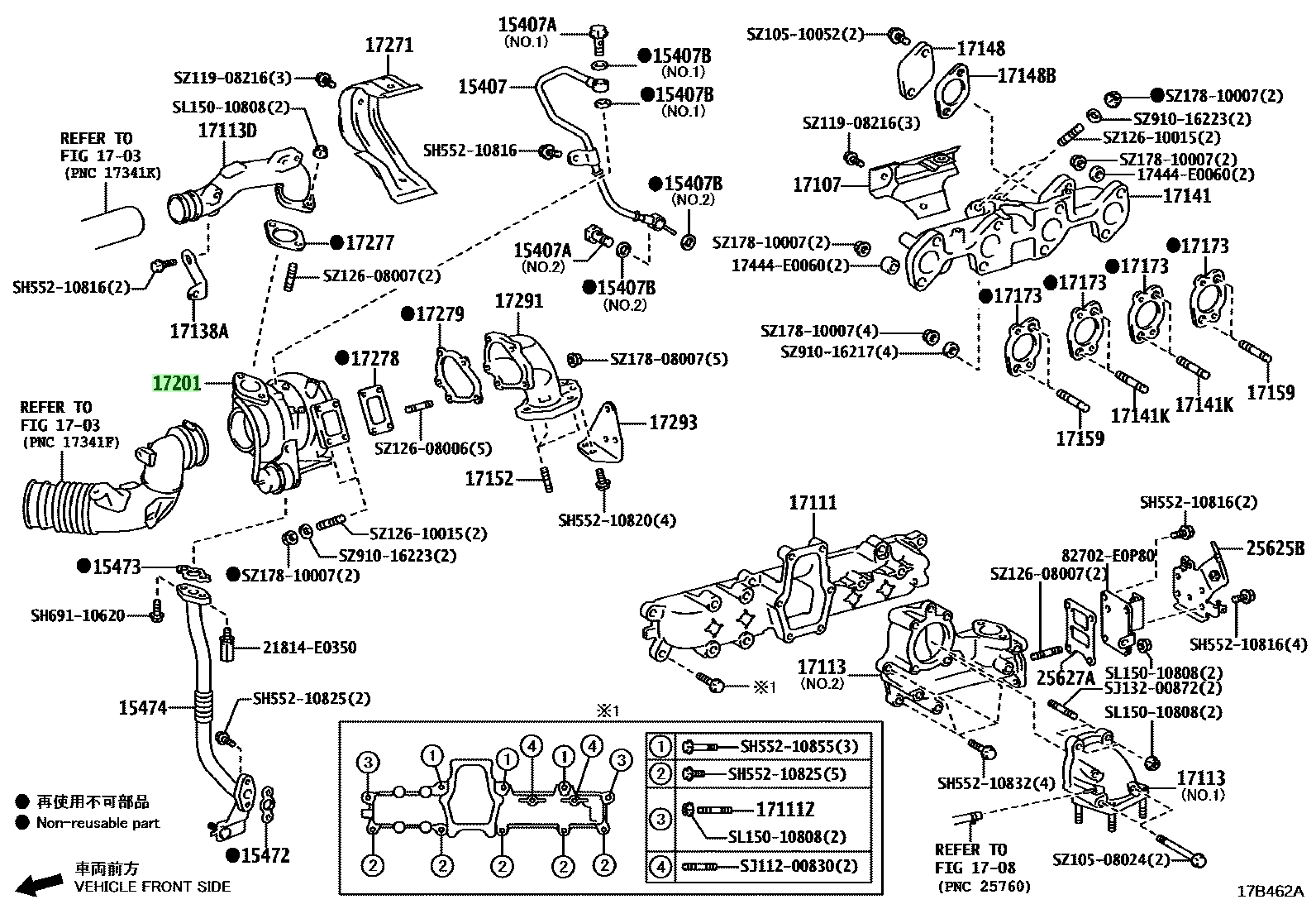 Buy Genuine Toyota 17201E0702 (17201-E0702) Turbocharger Sub-Assy for ...