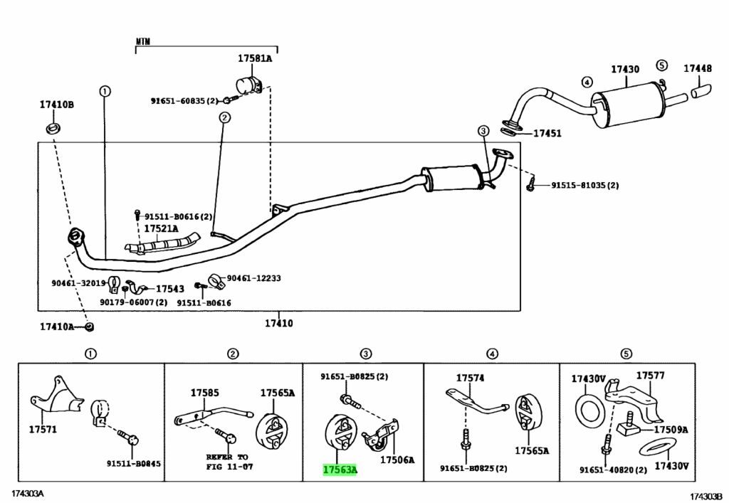 Buy Genuine Toyota 1756515140 (17565-15140) Bolt Or Ring, Exhaust Tail ...
