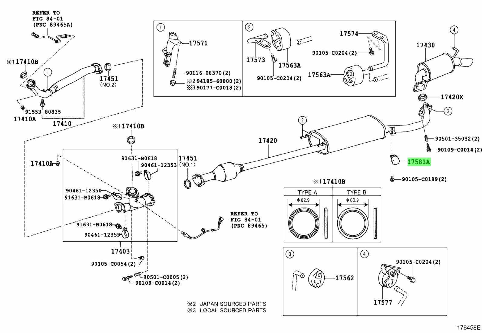 Buy Genuine Toyota 1758131010 (17581-31010) Damper, Exhaust Pipe ...