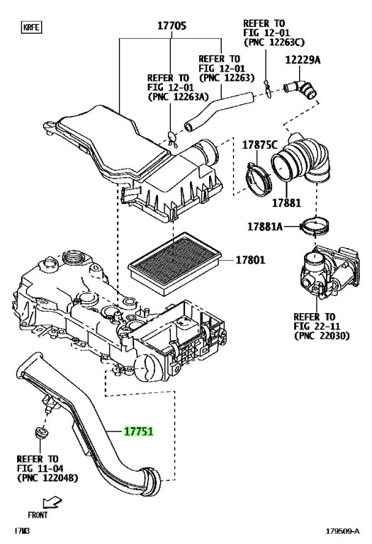 Buy Genuine Toyota 17751B1060 (17751-B1060) Inlet, Air Cleaner, No.1 ...