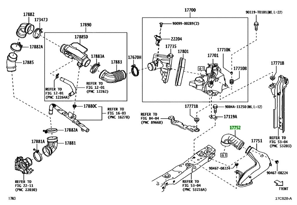 Buy Genuine Toyota 17752BZ130 (17752-BZ130) Inlet, Air Cleaner, No.2 ...