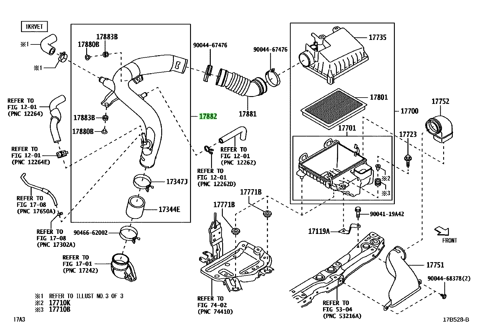 Buy Genuine Toyota 17882BZ090 (17882-BZ090) Hose, Air Cleaner, No.2 for ...