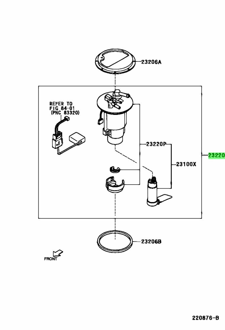 Buy Genuine Toyota 2321087403 (23210-87403) Pump Assy, Fuel W/filter ...