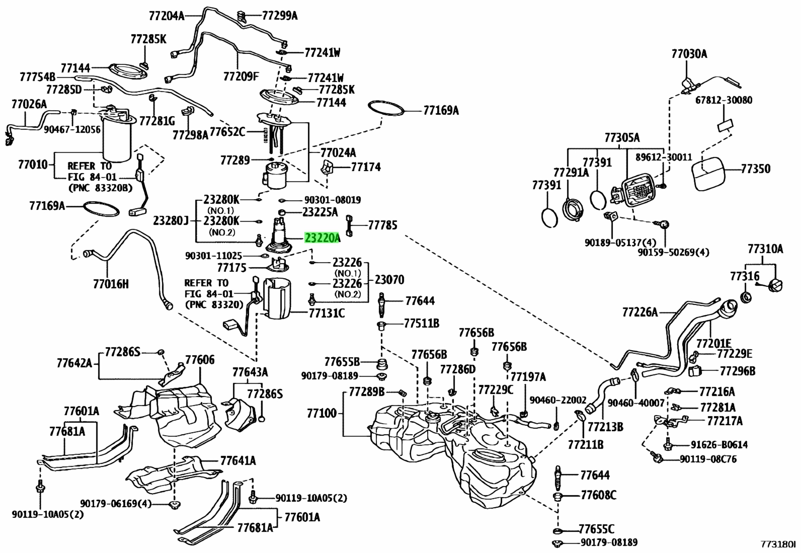 Buy Genuine Toyota 2322038030 (23220-38030) Pump, Fuel. Prices, fast ...