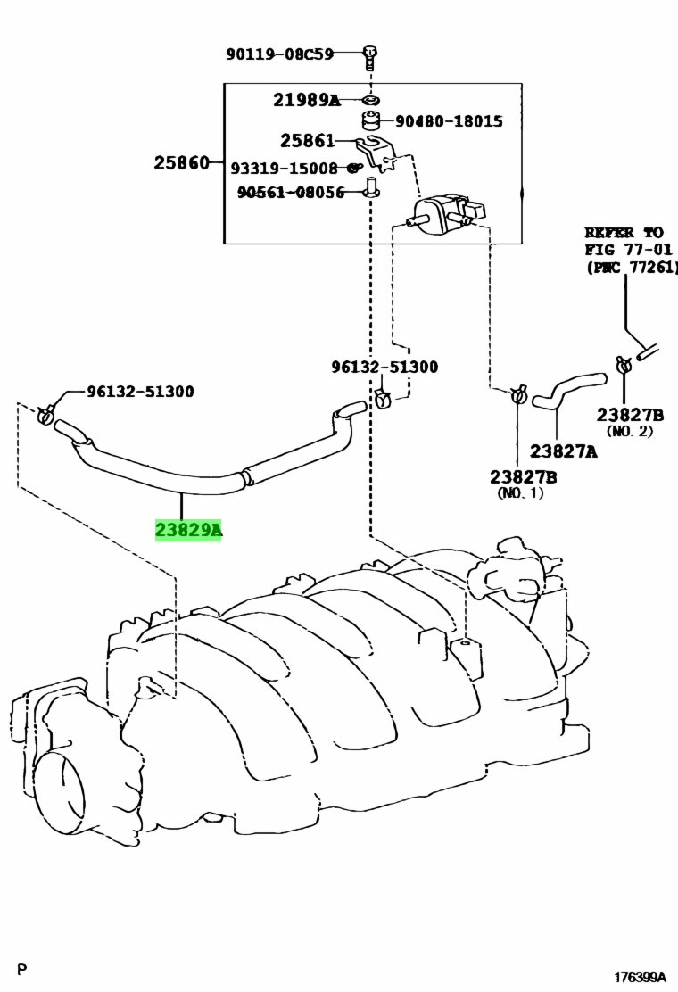 Buy Genuine Toyota 2382938030 (23829-38030) Hose, Fuel Vapor Feed ...