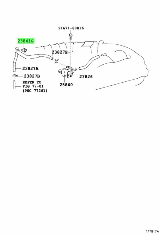 Buy Genuine Toyota 2384131100 (23841-31100) Clamp, Fuel Hose. Prices ...
