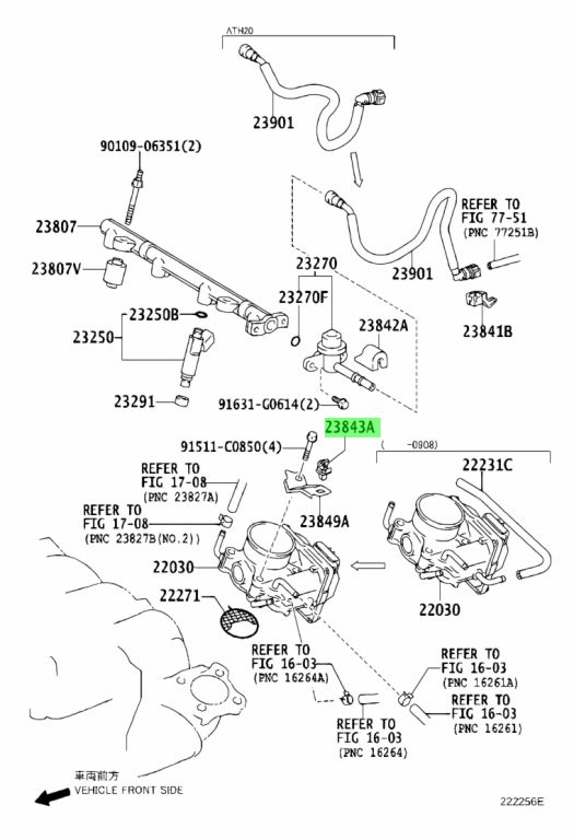 Buy Genuine Toyota 2384728010 (23847-28010) Clamp, Fuel Pipe, No.3 (For ...