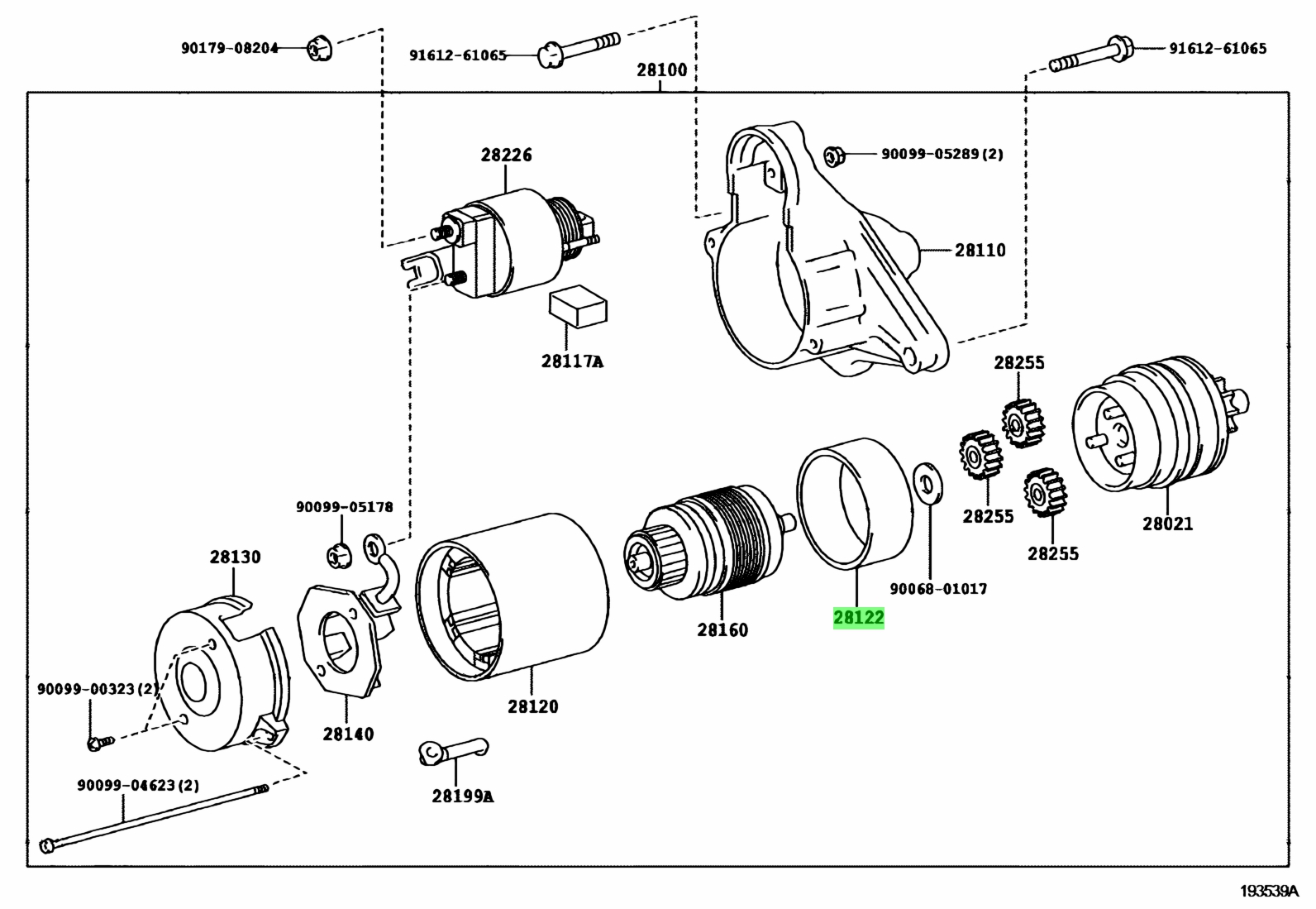Buy Genuine Toyota 2812247110 (28122-47110) Collar, Space. Photos - Amayama