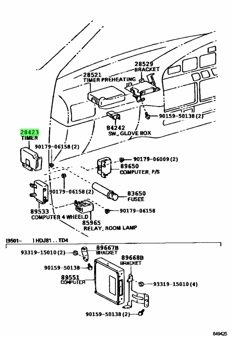 Buy Genuine Toyota 2842317020 (28423-17020) Timer, Voltage Converter ...