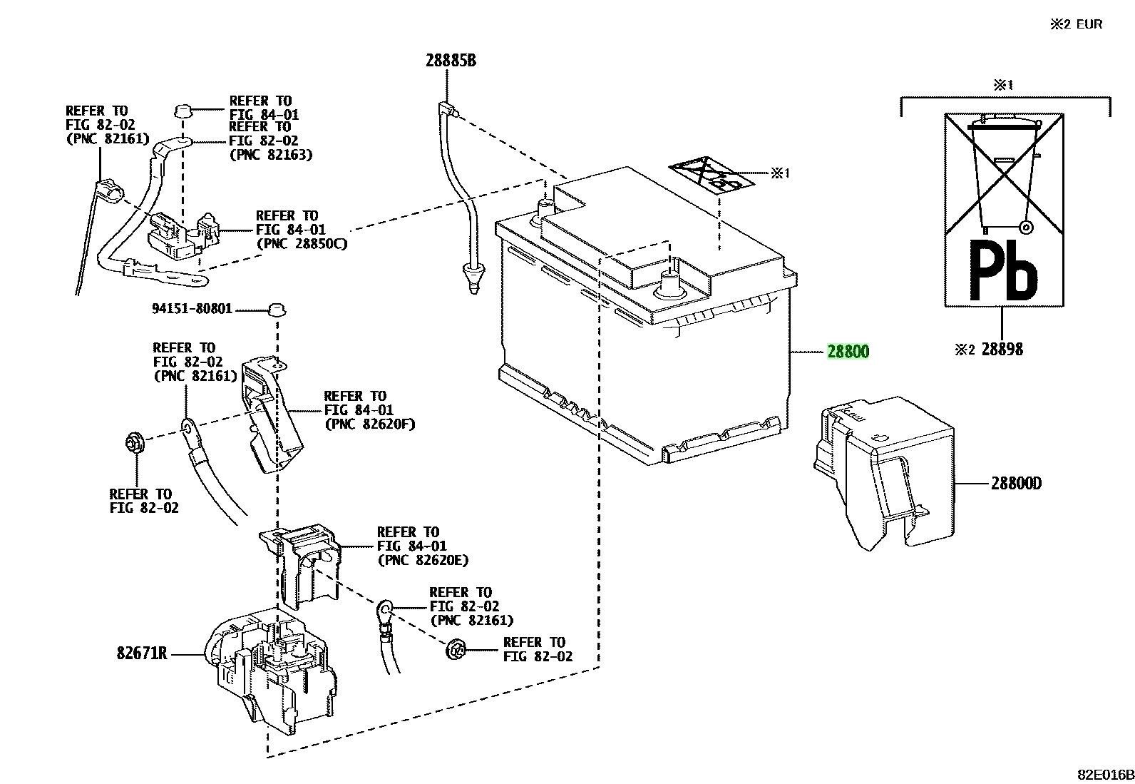 Buy Genuine Toyota 2880031573 (28800-31573) Battery. Photos - Amayama