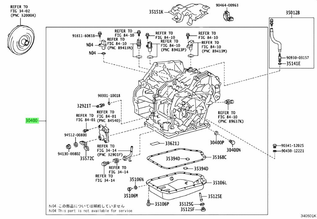 Buy Genuine Toyota 3040048021 (30400-48021) Transaxle Assy ...