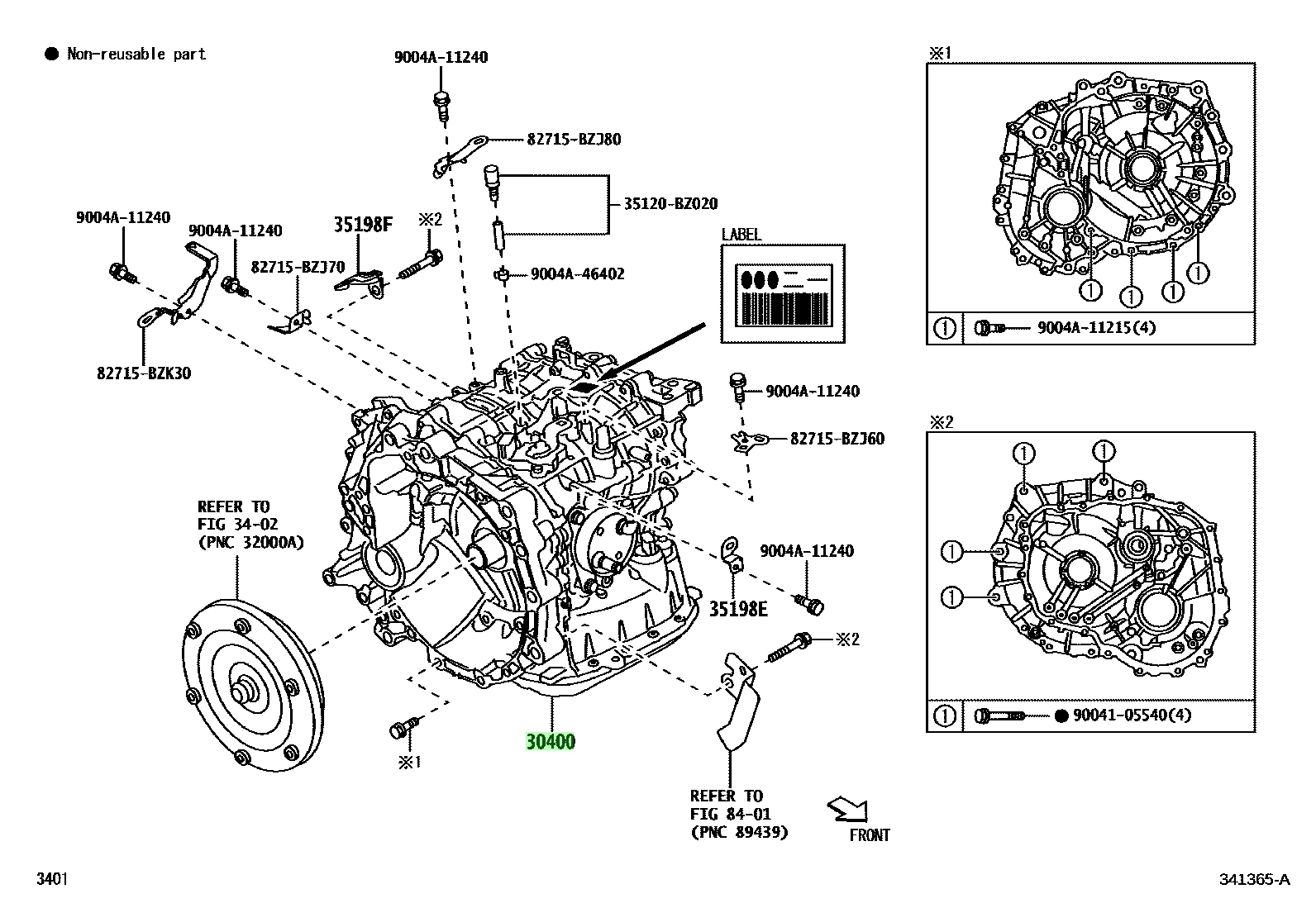 Buy Genuine Toyota 30400BZ060 (30400-BZ060) Transaxle Assy ...