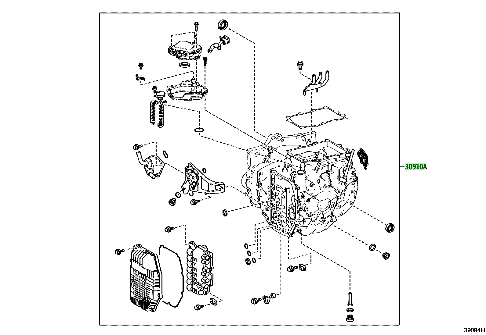Buy Genuine Toyota 3091058010 (30910-58010) Transmission Assy, Hybrid ...