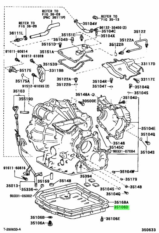 Buy Genuine Toyota 3510612120 (35106-12120) Pan Sub-Assy, Automatic ...