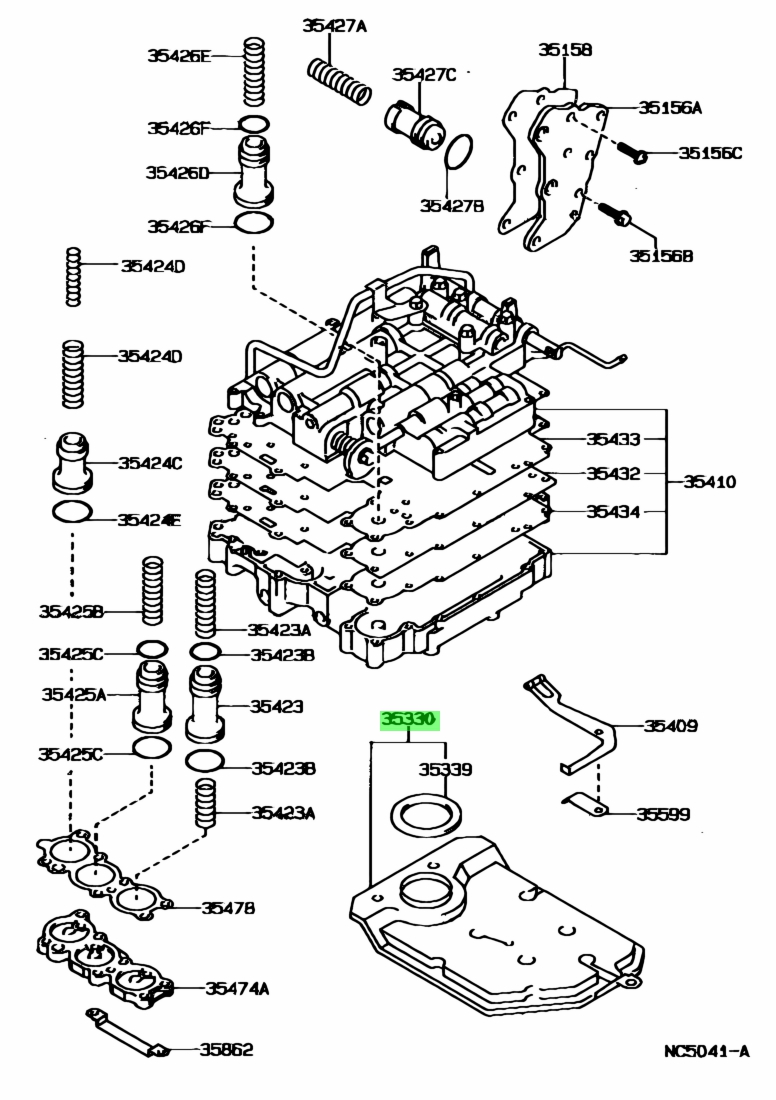 Купить Toyota 3533020011 (35330-20011) Фильтр Автомата. Цены, быстрая ...