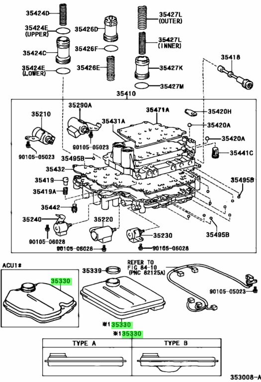 Buy Genuine Toyota 3533021011 (35330-21011) Strainer Assy, Valve Body ...