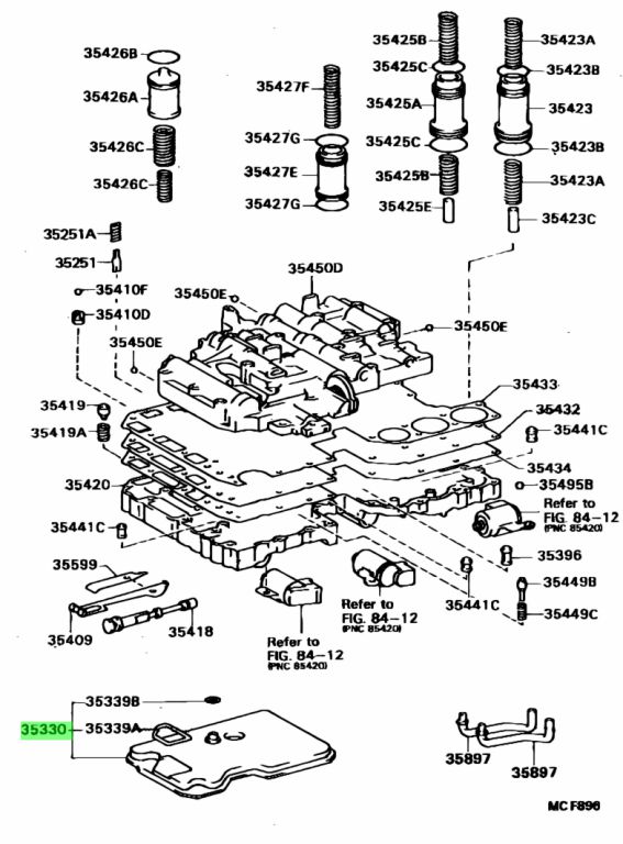 Buy Genuine Toyota 3533030011 (35330-30011) Strainer Assy, Valve Body ...