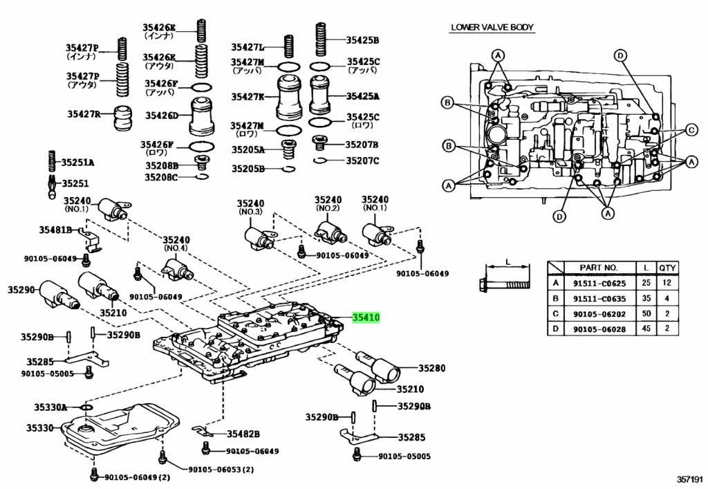 Buy Genuine Toyota 3541050130 (35410-50130) Body Assy, Transmission ...