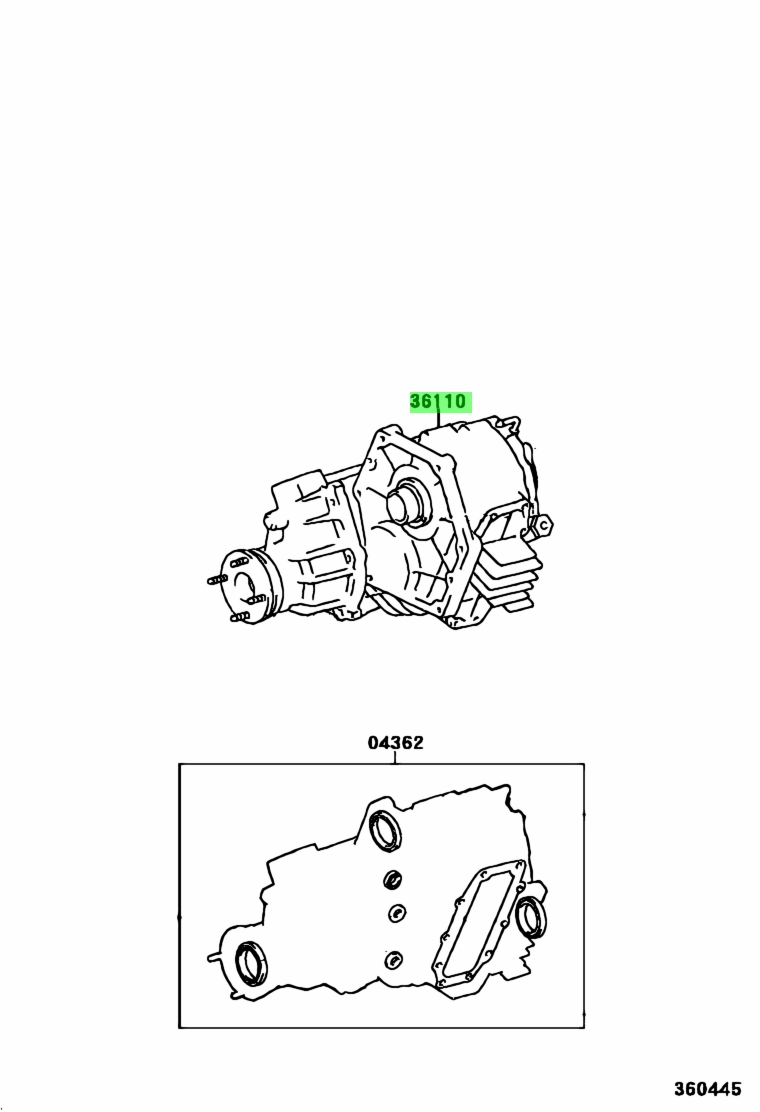 Buy Genuine Toyota 3611065030 (36110-65030) Transfer Assy for Toyota ...