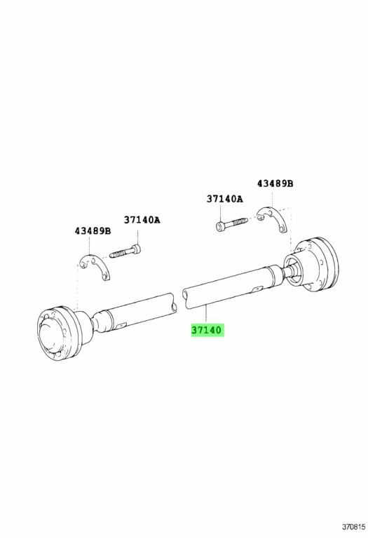 Buy Genuine Toyota 3714030020 (37140-30020) Shaft Assy, Propeller ...