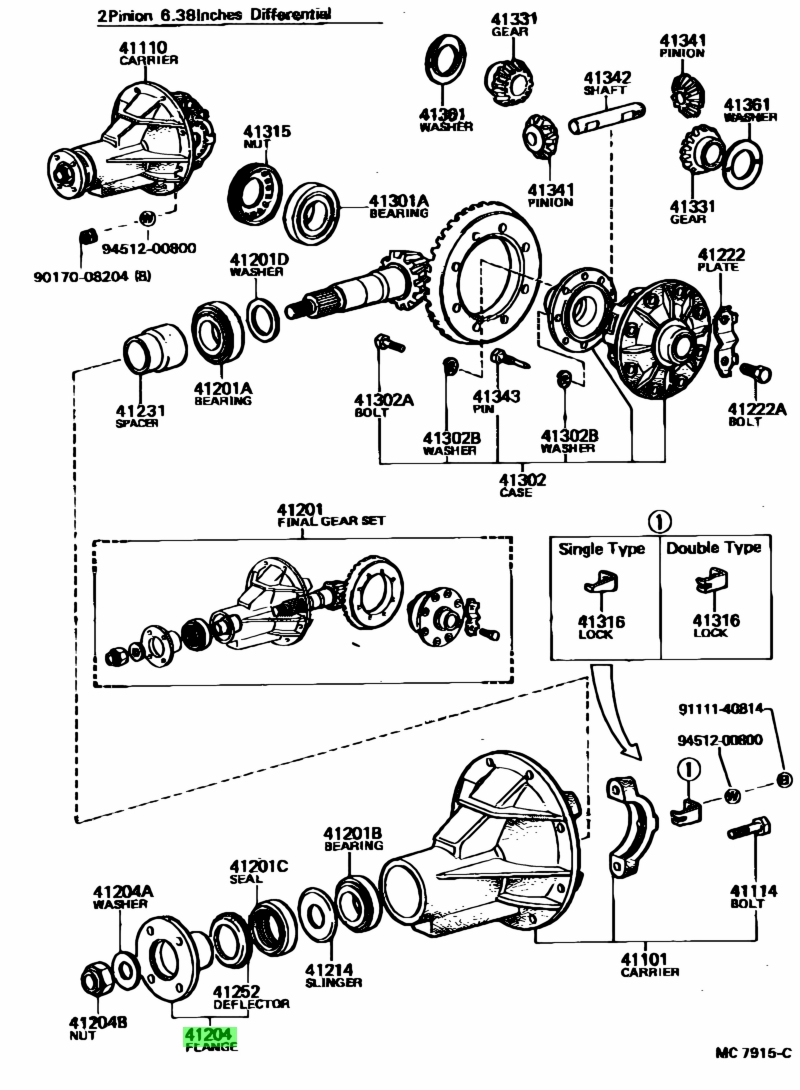 Купить Toyota 4120412020 (41204-12020) Flange Sub-Assy, Rear Drive ...