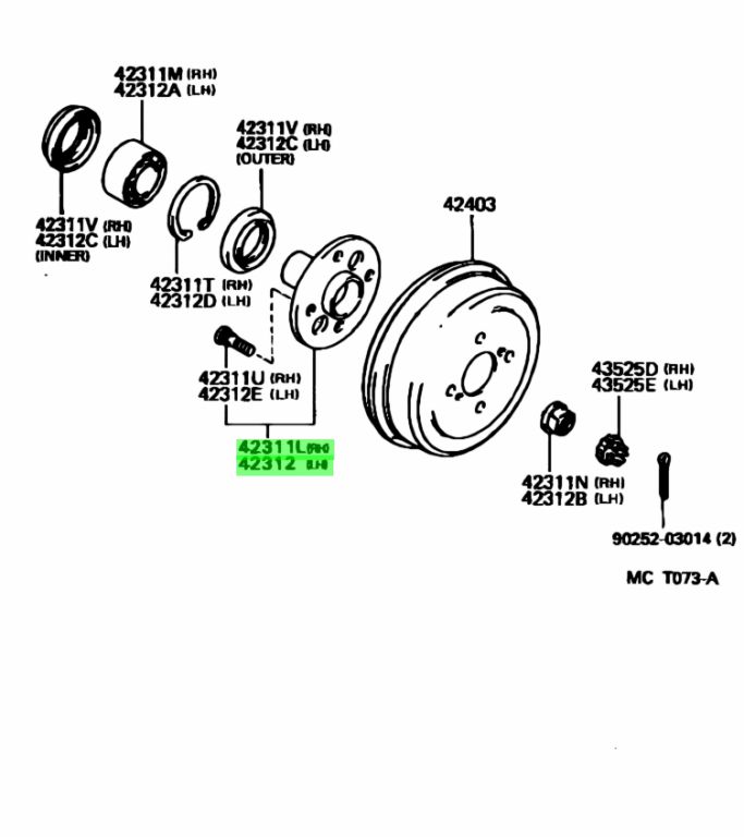 Buy Genuine Toyota 4230112230 (42301-12230) Shaft, Rear Axle. Photos ...