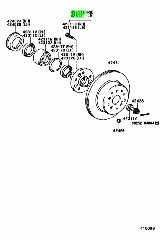 Buy Genuine Toyota 4230130030 (42301-30030) Shaft, Rear Axle. Prices ...