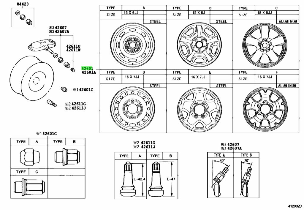 Buy Genuine Toyota 42611AD031 (42611-AD031) Wheel, Disc for Toyota ...