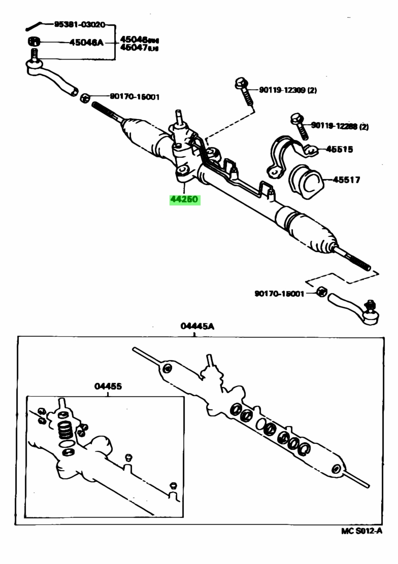 Buy Genuine Toyota 4425020570 (44250-20570) Gear Assy, Power Steering ...