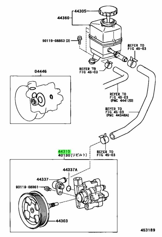 Купить Toyota 4431060420 (44310-60420) Насос для Toyota Land Cruiser ...